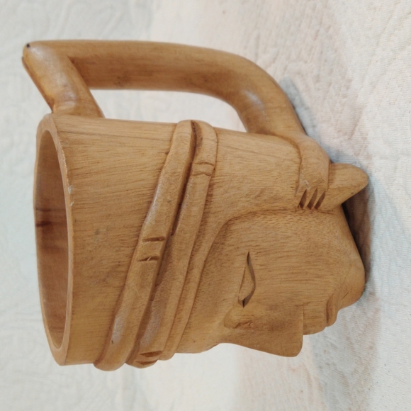 Artist Unknown | Dining | Ifugao Carved Wooden Tiki Bar Souvenir Mug ...